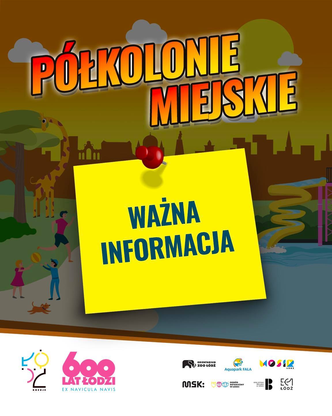 Półkolonie miejskie 2023 - Szkoła Podstawowa nr 174 im. Jana Machulskiego w Łodzi